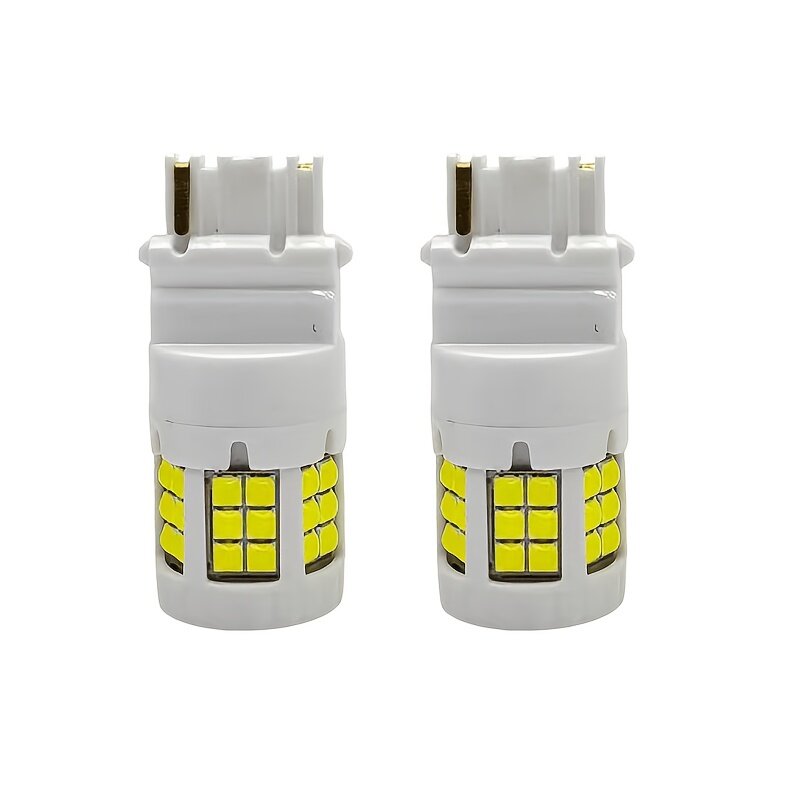 LED лампочка 3156 для стоп-сигнала, габаритного огня и света заднего хода, белый, 2 шт.
