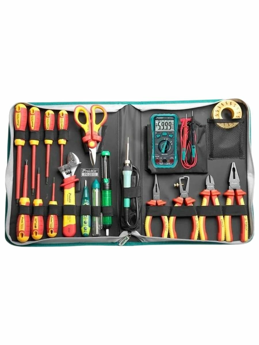 Набор инструментов изолированных Pro'sKit PK-2810B 1000 В (20 предметов)