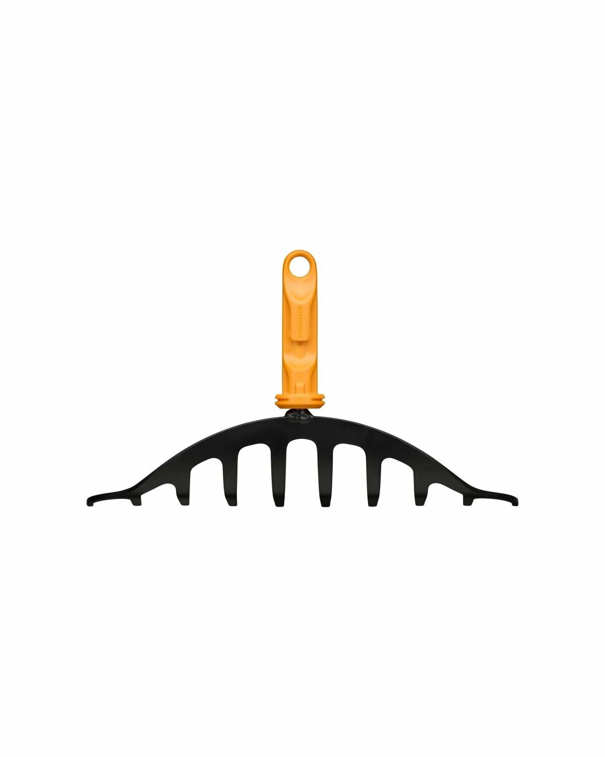 Грабли садовые зубчатые FISKARS OneClick для уборки клумб стальные без черенка (1080676)