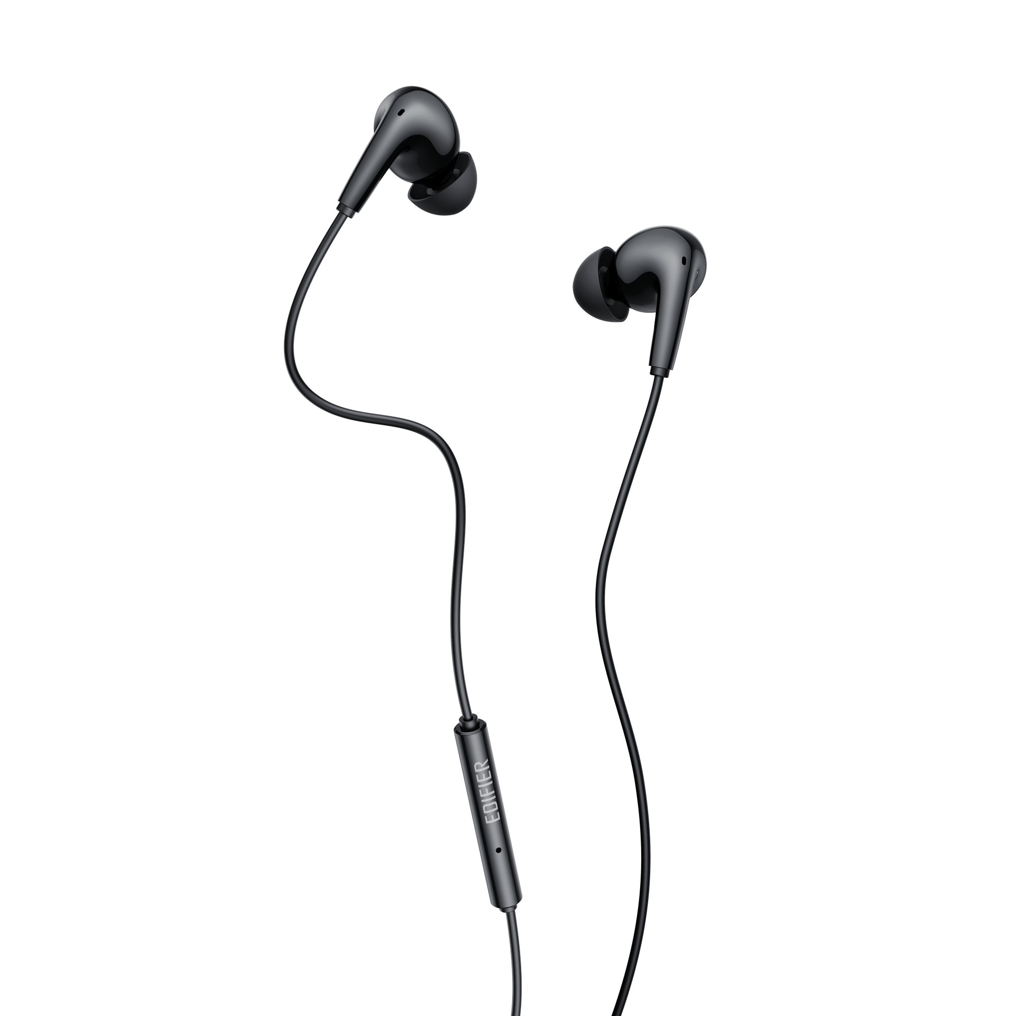 Наушники EDIFIER P230 USB-C Чёрный, проводные, IP54, пульт управления на кабеле — фото 1