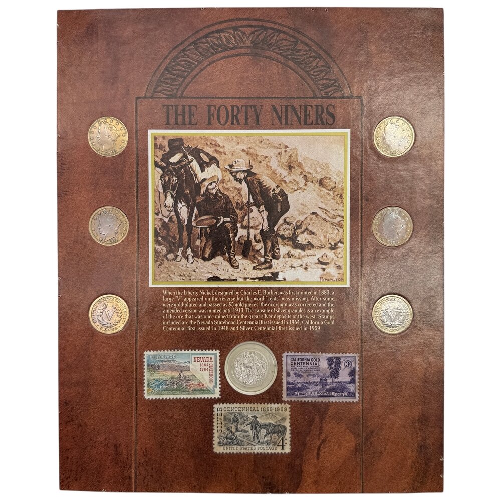США, набор из 6 монет 5 центов "The Forty niners" 1905-1912 гг.