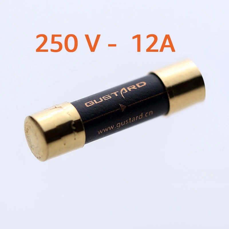 Gustard HIFI аудио предохранители 1.6А 3.15А 5А 8А 12А 250V 12A
