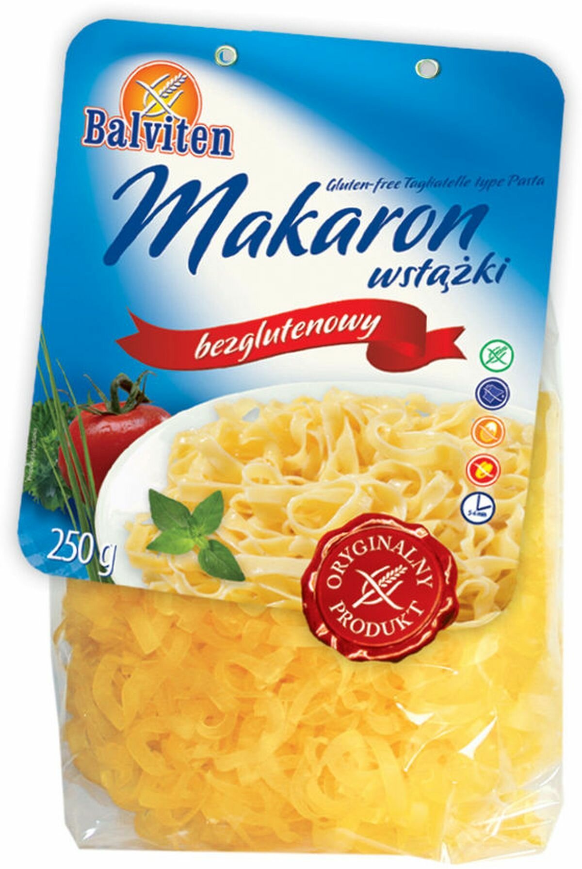 Макароны Ленточка Balviten без глютена 3 шт x 250 г