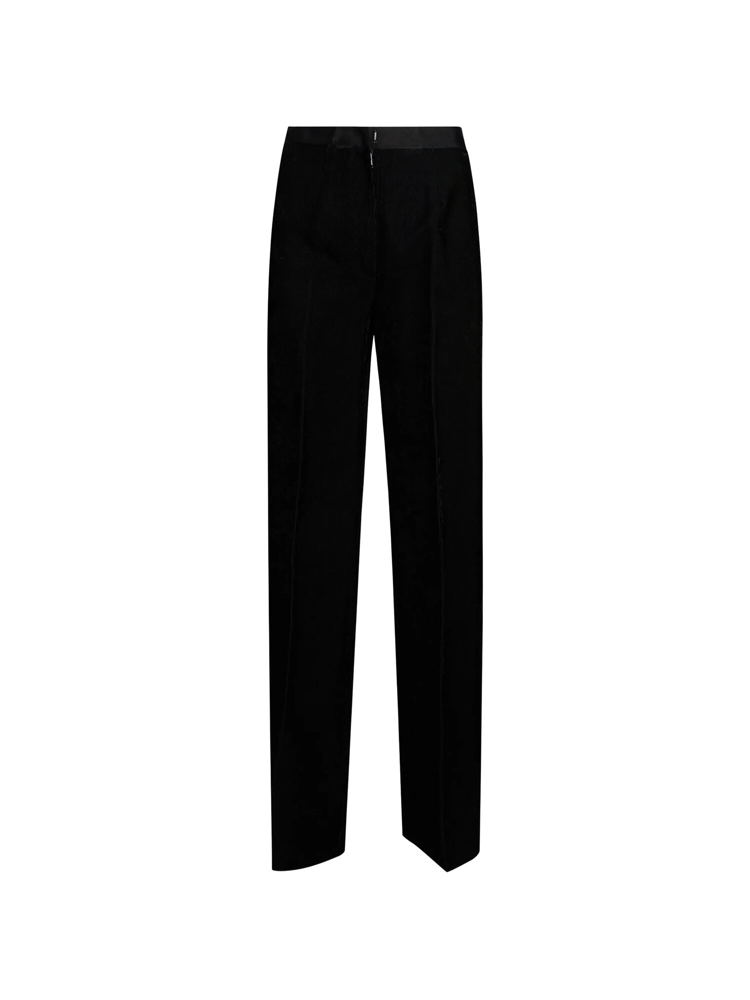 Брюки Ribbed velvet high-waisted trousers