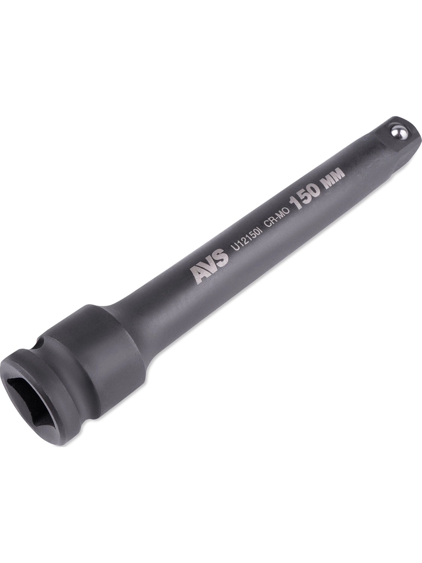 Удлинитель ударный 1/2"DR AVS U12150I (150 мм) - материал хромованадиевая сталь, твердость 45-48 HRC, фосфатное покрытие