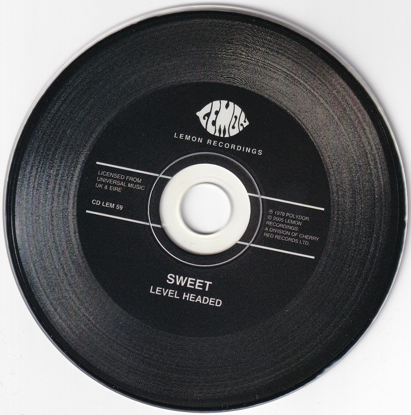 Sweet - Level Headed, 2005, 8-page, CD-Аудио — фото 1