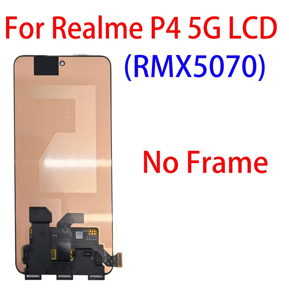 Оригинальный AMOLED-дисплей 6,77 дюйма, 144 Гц для Realme P4/P4Pro/P4Power, LCD RMX5107 P4 No Frame