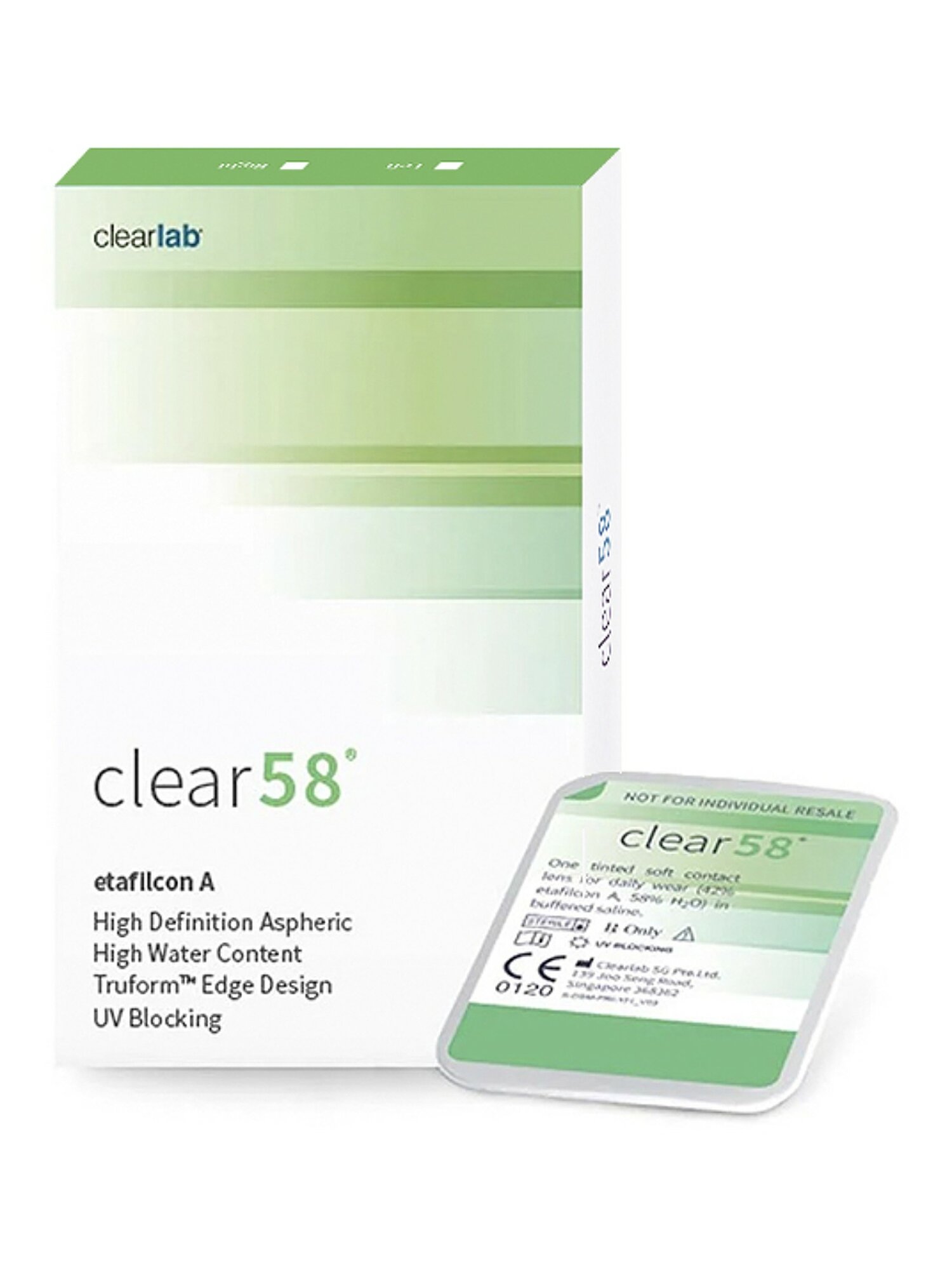 CLEAR58 8,3/14,0 N6 /-9,00/ мягкие контактные линзы — Контактные линзы: 6 штук в уп.