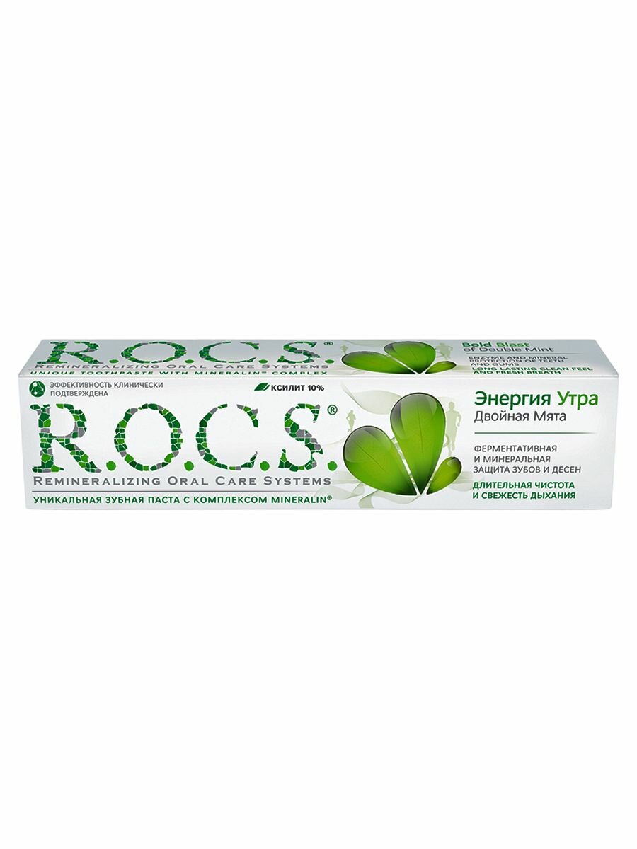 Зубная паста R.O.C.S. Двойная мята, 74 гр, Россия