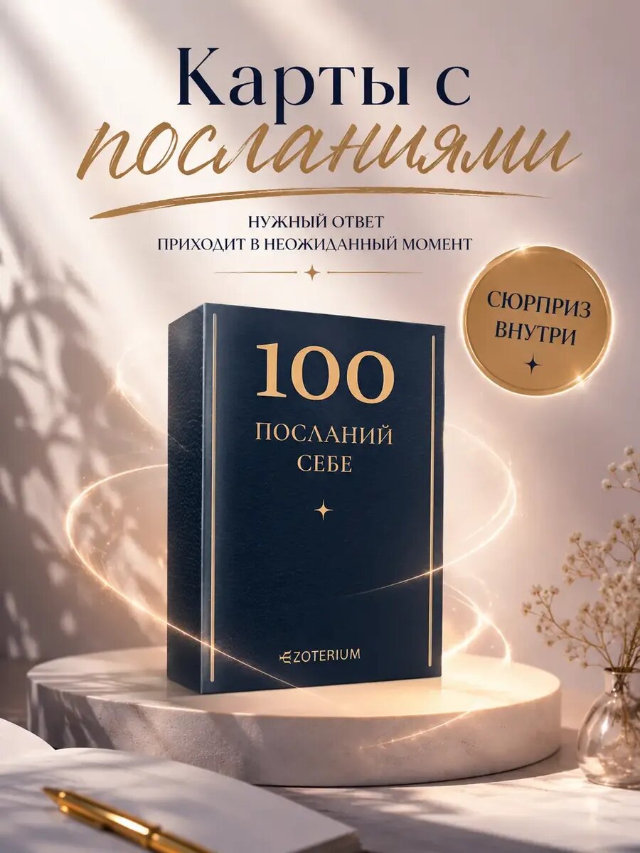 Метафорические карты с посланиями "100 посланий себе" EZOTERIUM
