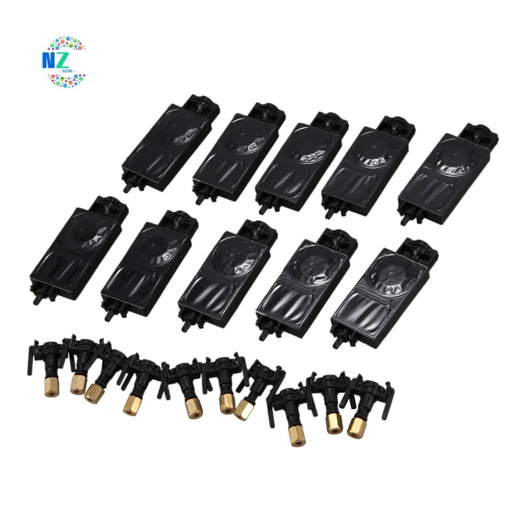 (B R O W) 10 шт DX5 UV Чернильный демпфер совместим с Mimaki JV33 JV5 CJV150 TX800 Eco Solvent Плоттер Принтер Соединитель чернильным дампером