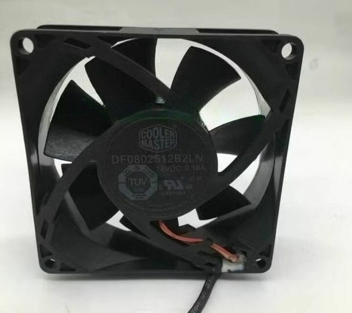 COOLER MASTER DF0802512B2LN 12V 0.18A 8025 8 см 3-проводной вентилятор охлаждения -