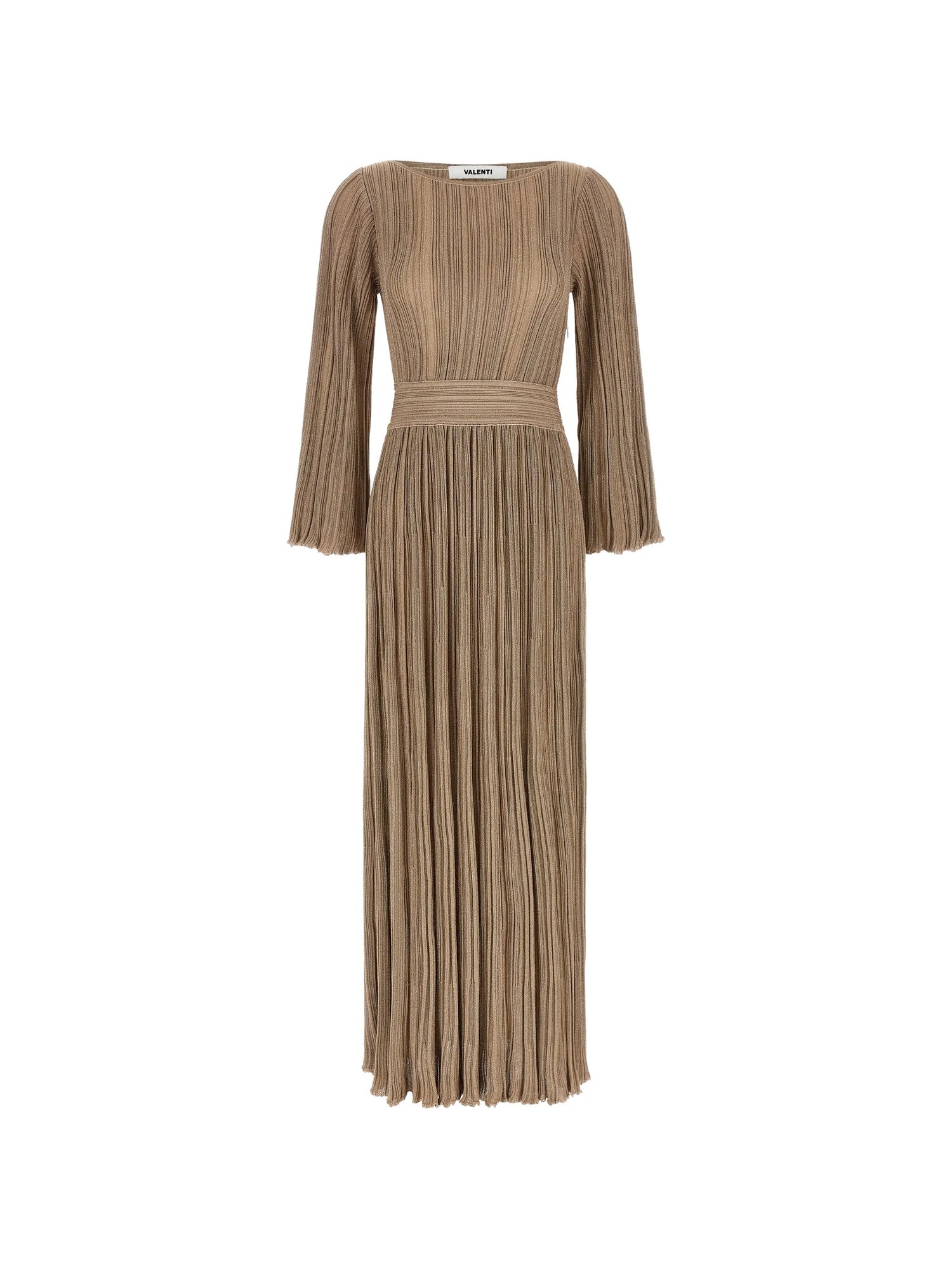 Платье Lilas pleated-design bell-sleeve maxi dress