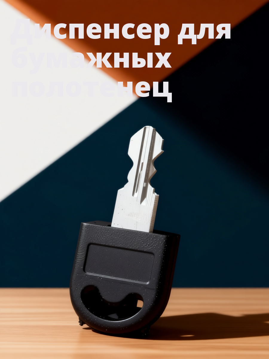 Ключ Для Диспенсера Бумажных Салфеток 2 Штуки Чёрный Цвет Размер 4 70X2 20X0 50Cm