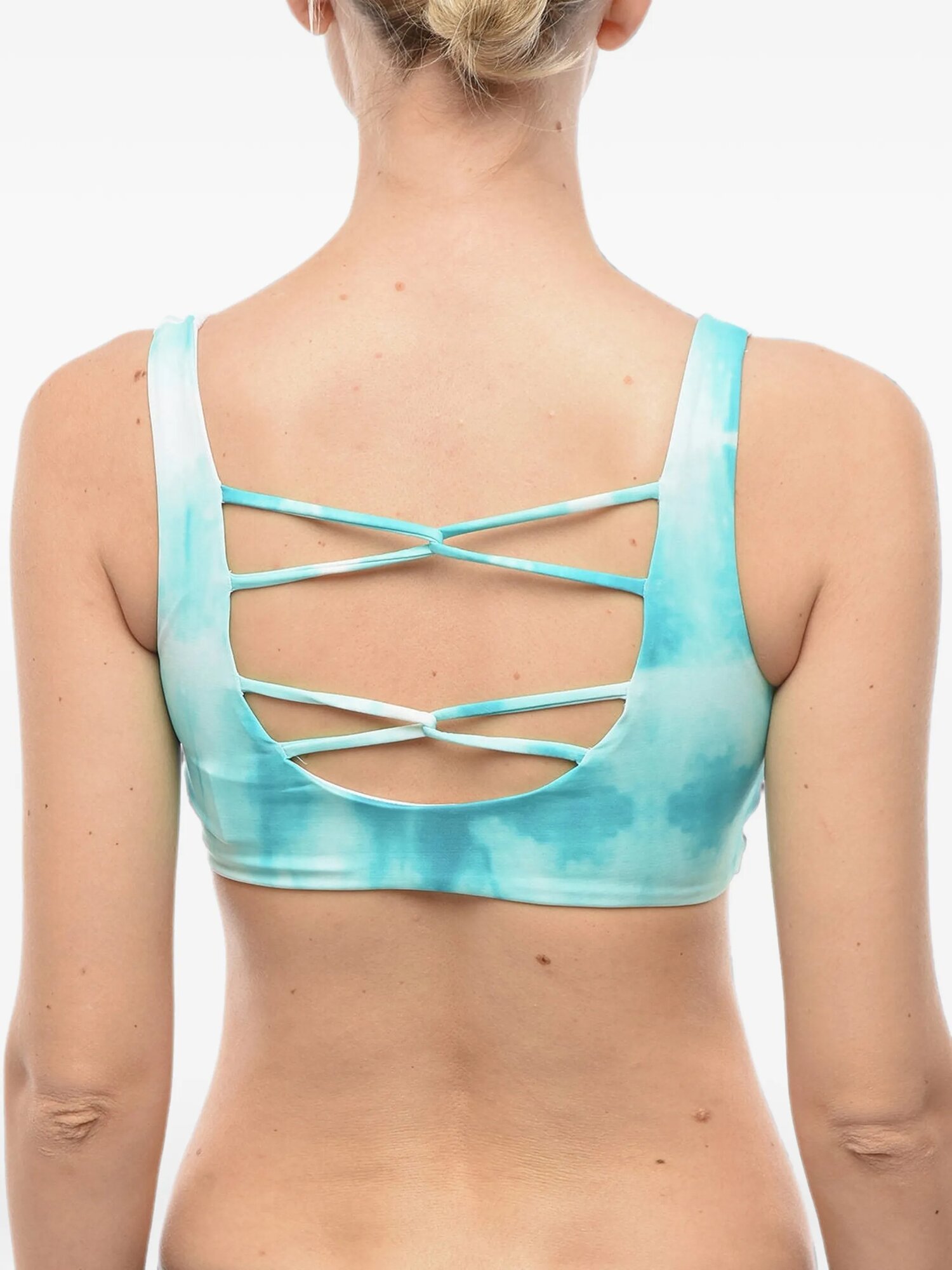 Купальник Karl Lagerfeld Tie-dye cut-out bikini top, размер 38 — фото 1