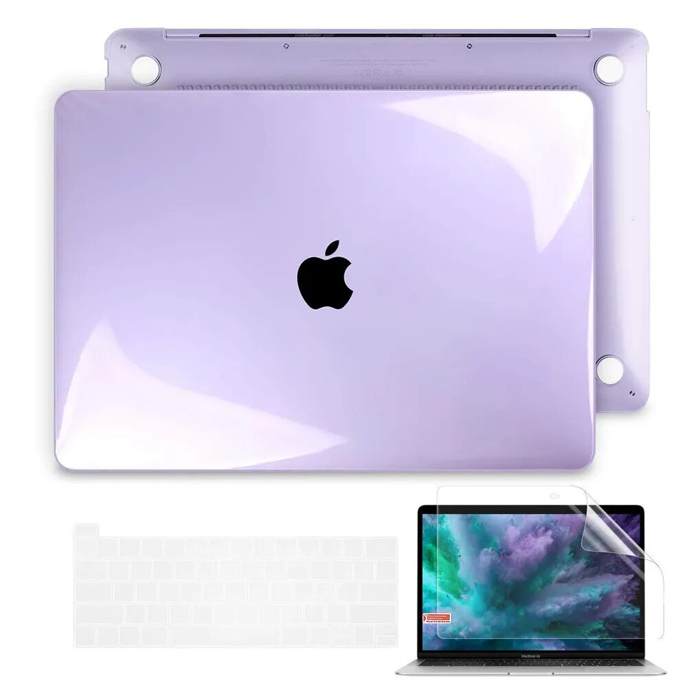 Совместим с MacBook Air M1 Чехол для ноутбука A2337 A2179 A1932 Пластиковый ударопрочный жесткий чехол для MacBook Air 13 2022 2021 2020