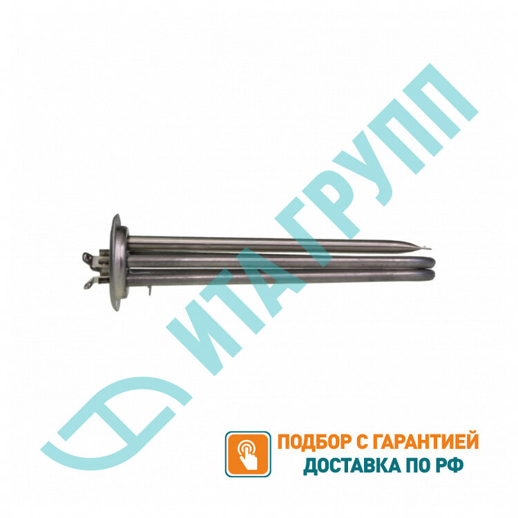 ТЭН 2000Вт (700Вт/1300Вт) RF для водонагревателя Thermex, Garanterm, Electrolux EWH, под анод М4, клеммы под винт, нерж AISI 316L, 20115