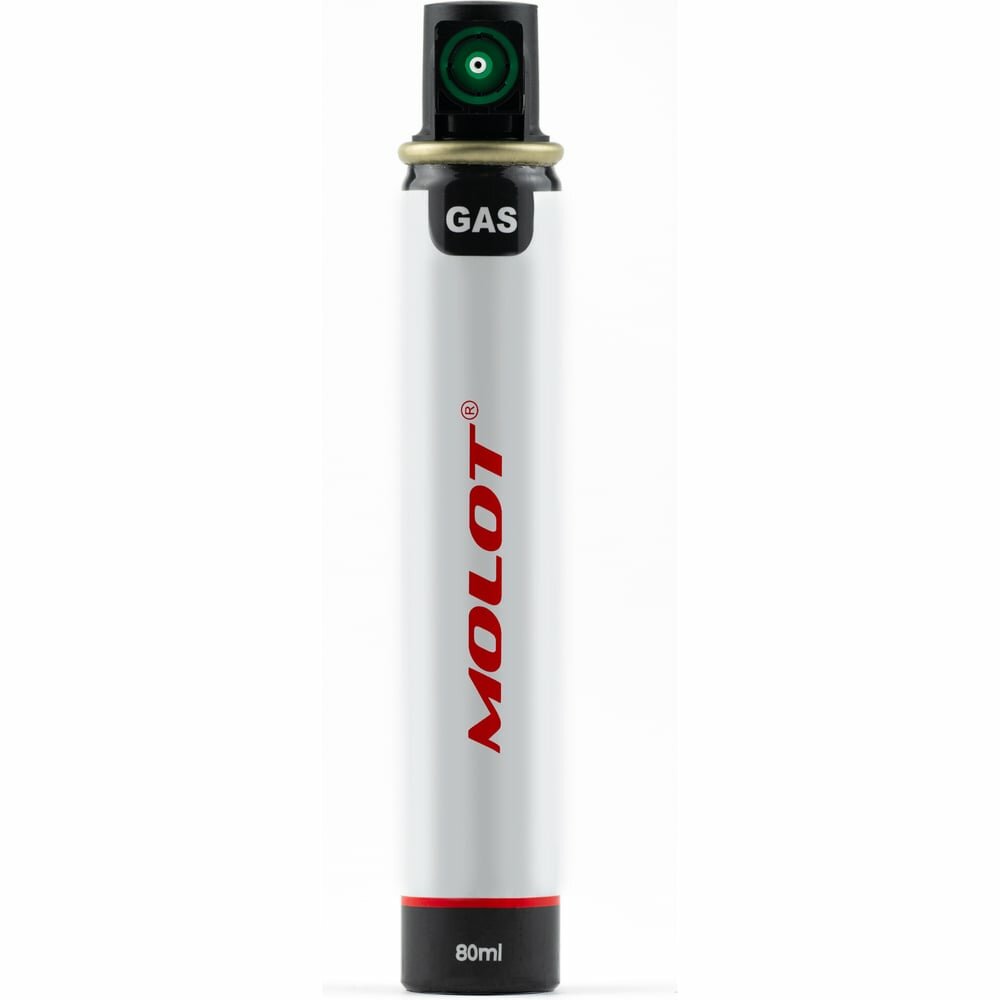 Газовый баллон для монтажных пистолетов 165 мм GC 165-G с зеленым клапаном MOLOT 21050102