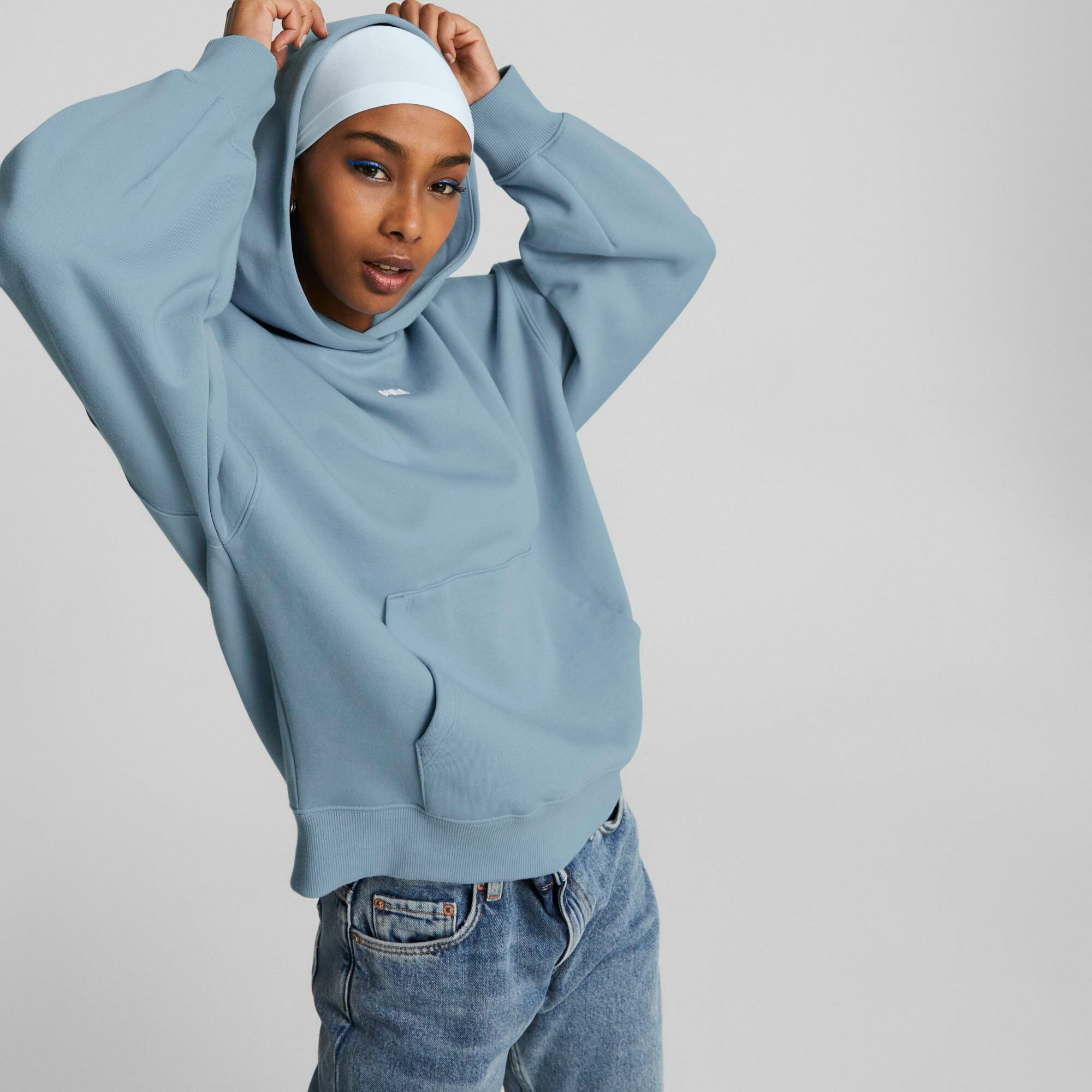 Худи Classics Oversized Hoodie FL Blue Wash