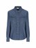Рубашка PESERICO Button-down shirt, размер 42, Синий принт