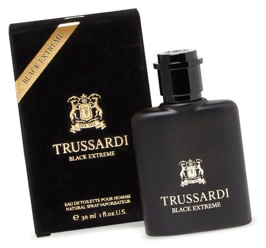 Мужской парфюм Trussardi Black Extreme 30 мл / Труссарди Блэк Экстрим