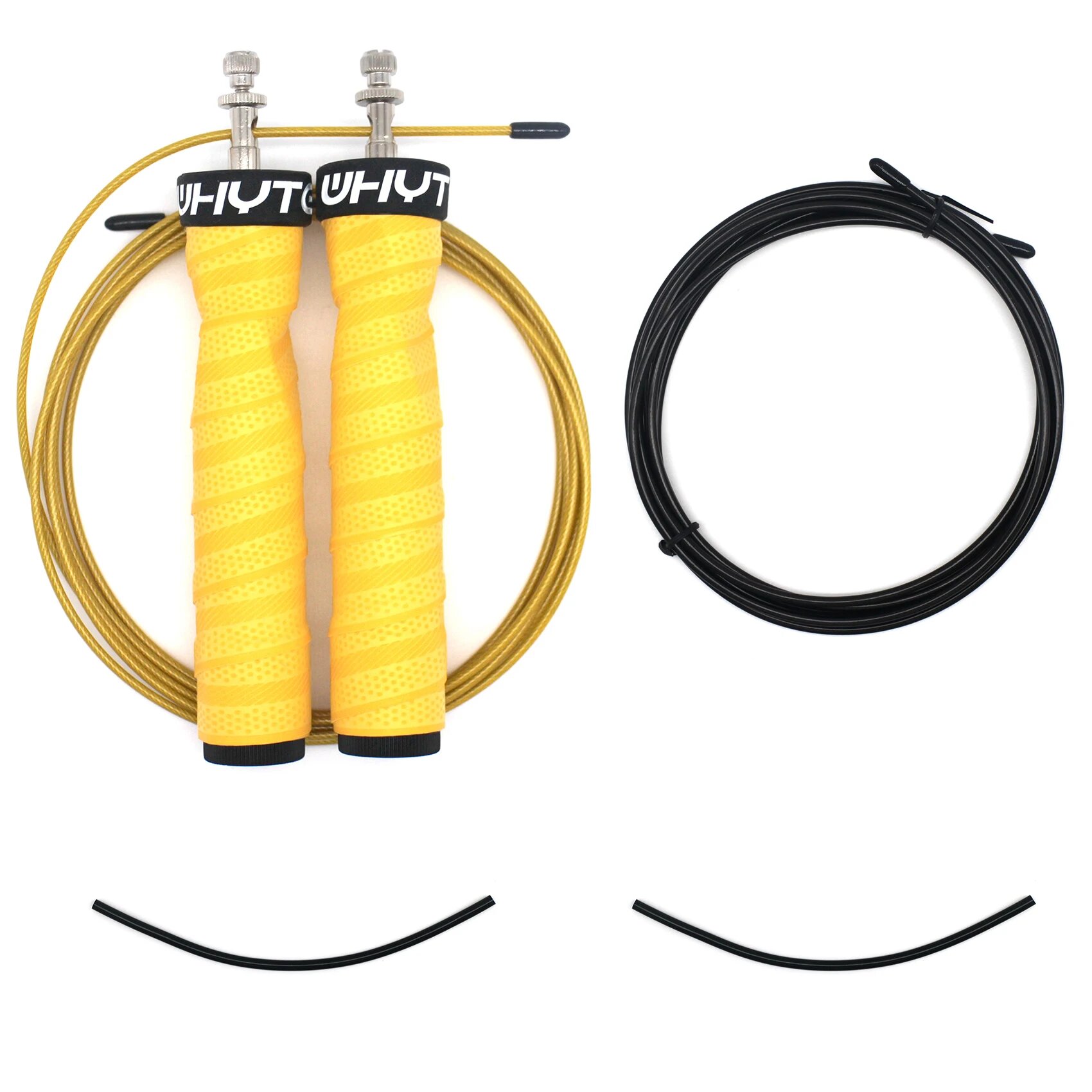 Желтая скакалка для фитнеса Yellow-2 Rope