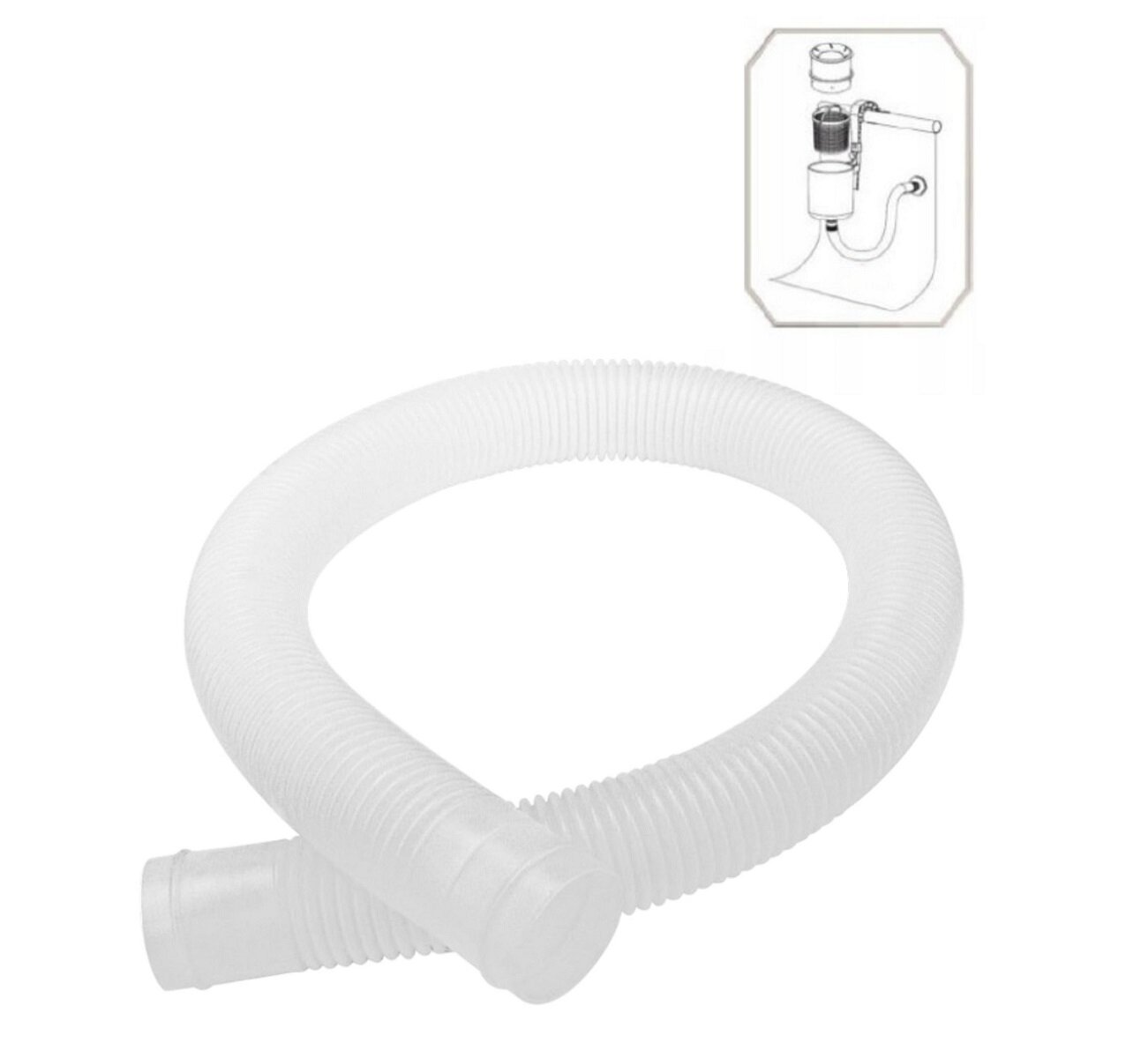 Гофрированный шланг Intex 10531 для скиммера, Ø 40 мм, длина 80 см