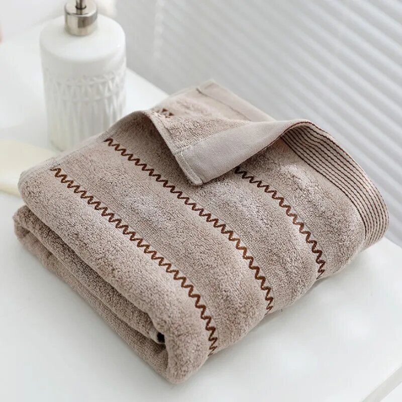 Полотенце inyahome из хлопка 70x140 см Бежевый, WT light brown