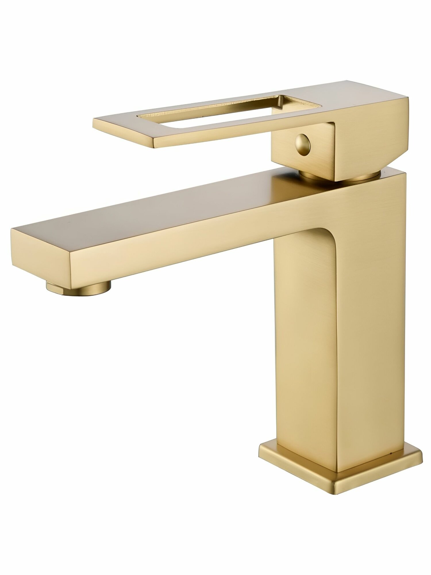 Смеситель для раковины, латунь, матовое золото T21101J