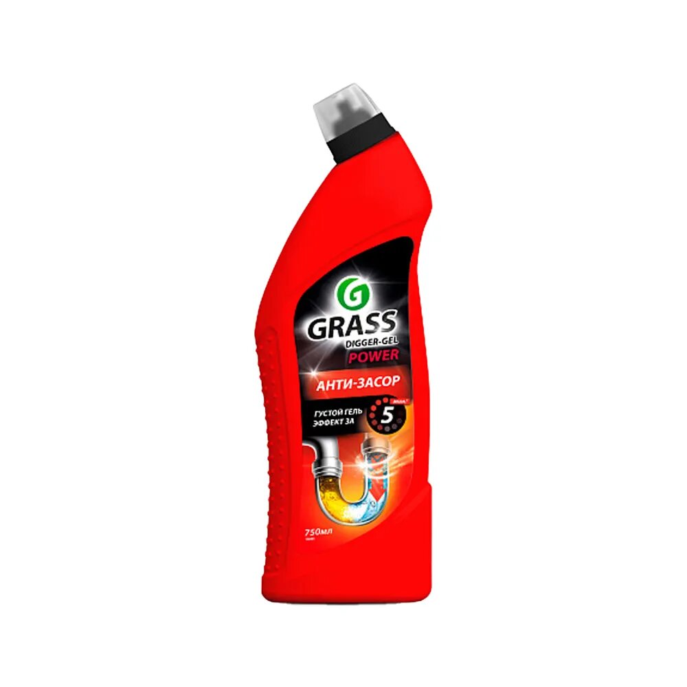 Средство для прочистки труб "DIGGER-Gel" флакон 750 мл GraSS