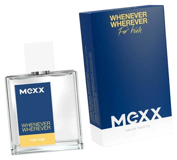 Туалетная вода мужская Mexx Whenever Wherever For Him 50 мл - Мекс Когда Бы То Ни Было