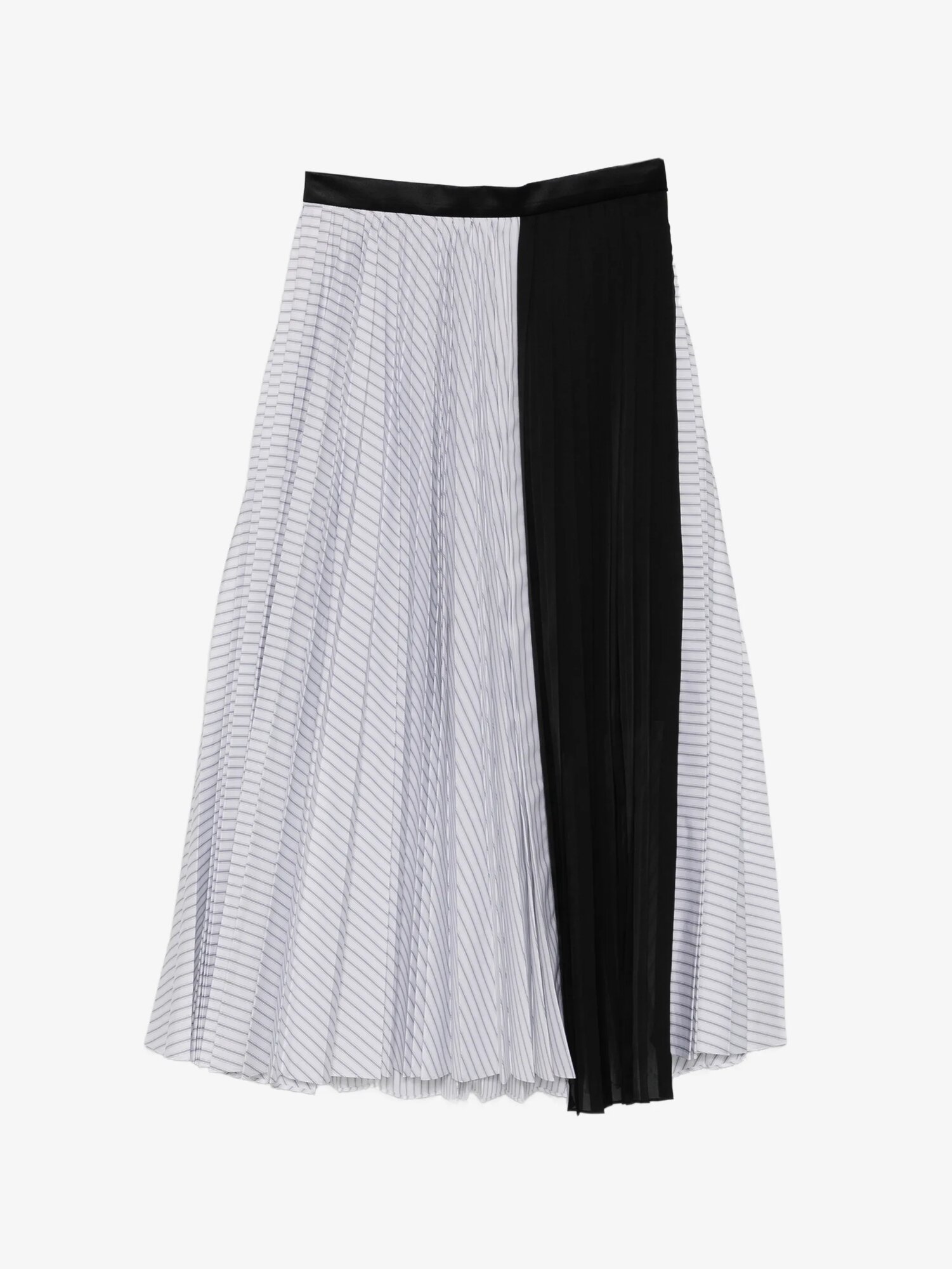 Юбка Striped pleated midi skirt