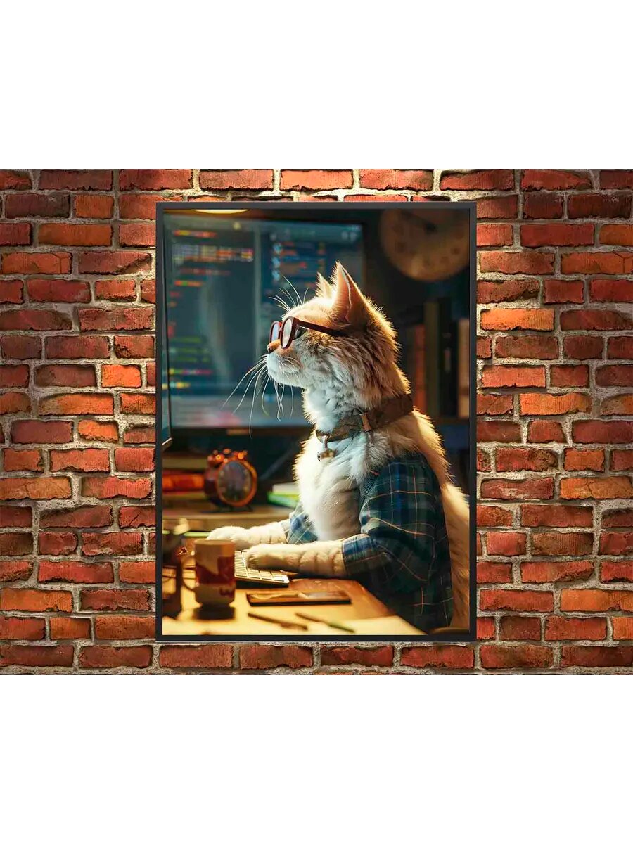Као Мани Кот-программист 3, Плакат 30x42см