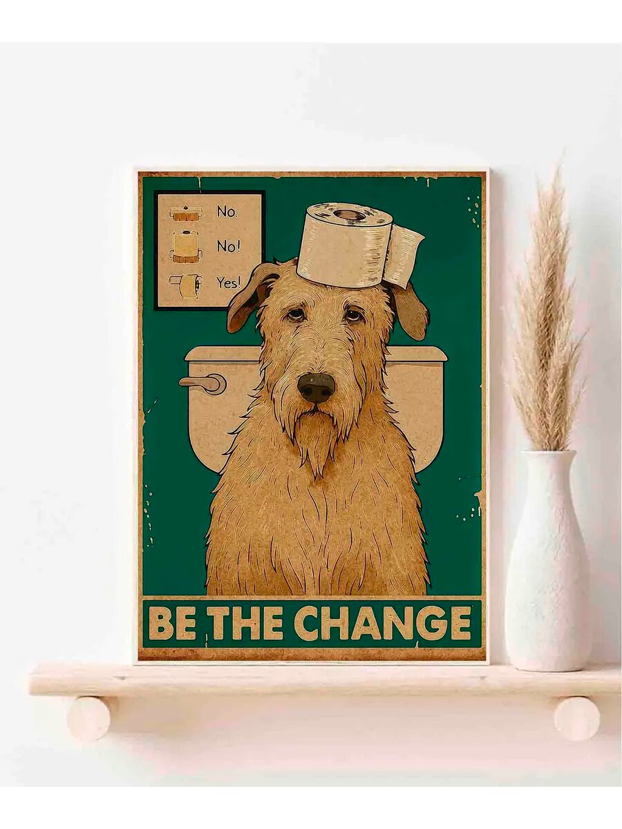 Ирландский волкодав, Be The Change, Плакат 30x42см