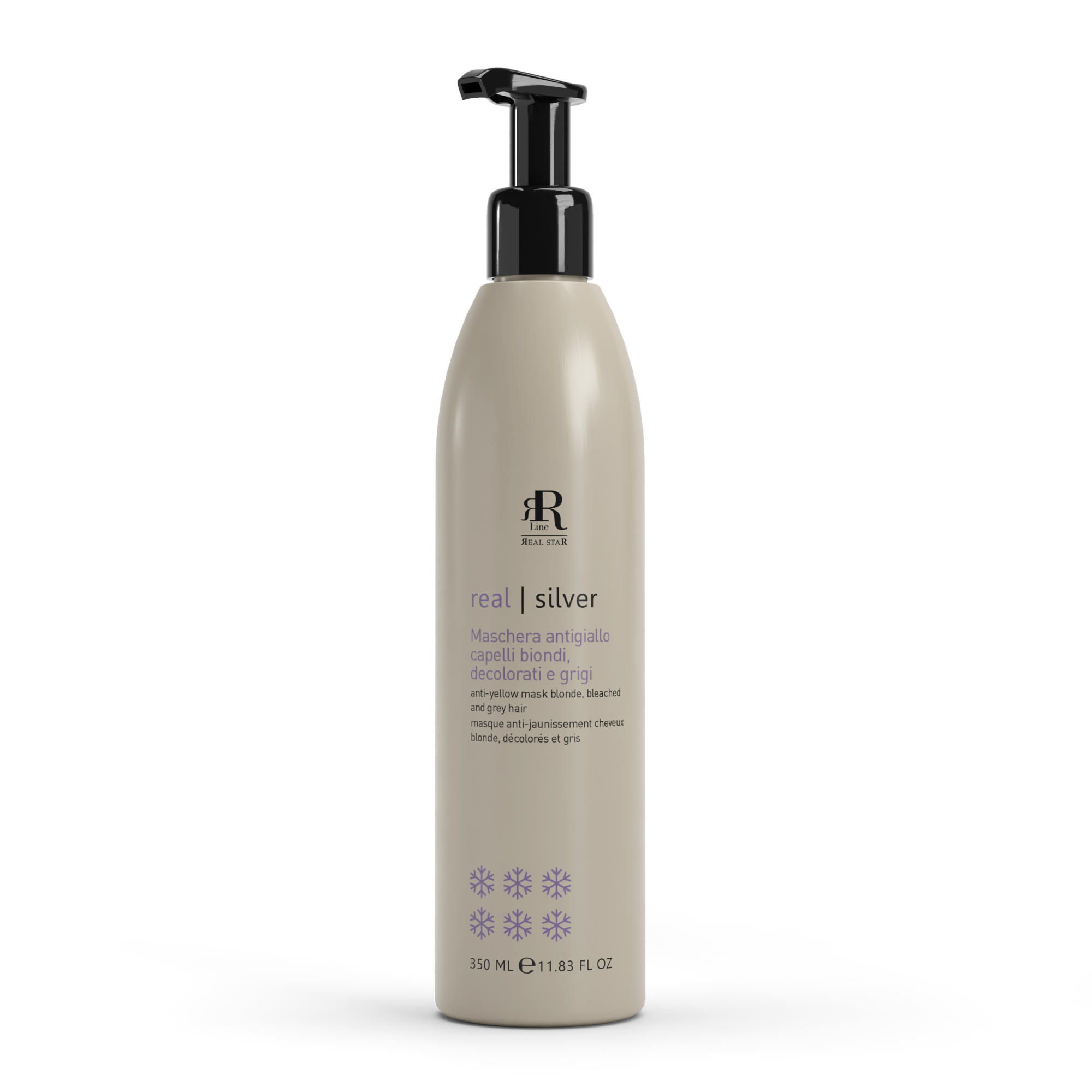 Фиолетовая маска для волос RR Line Real Silver Anti-Yellow, 350 мл