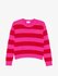 Свитер FROM FUTURE Horizontal-stripe button-detail sweater, размер 40, , pink