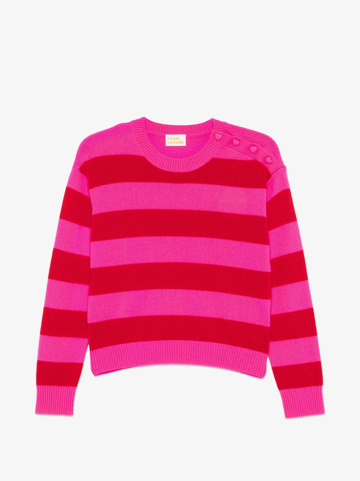 Свитер Horizontal-stripe button-detail sweater