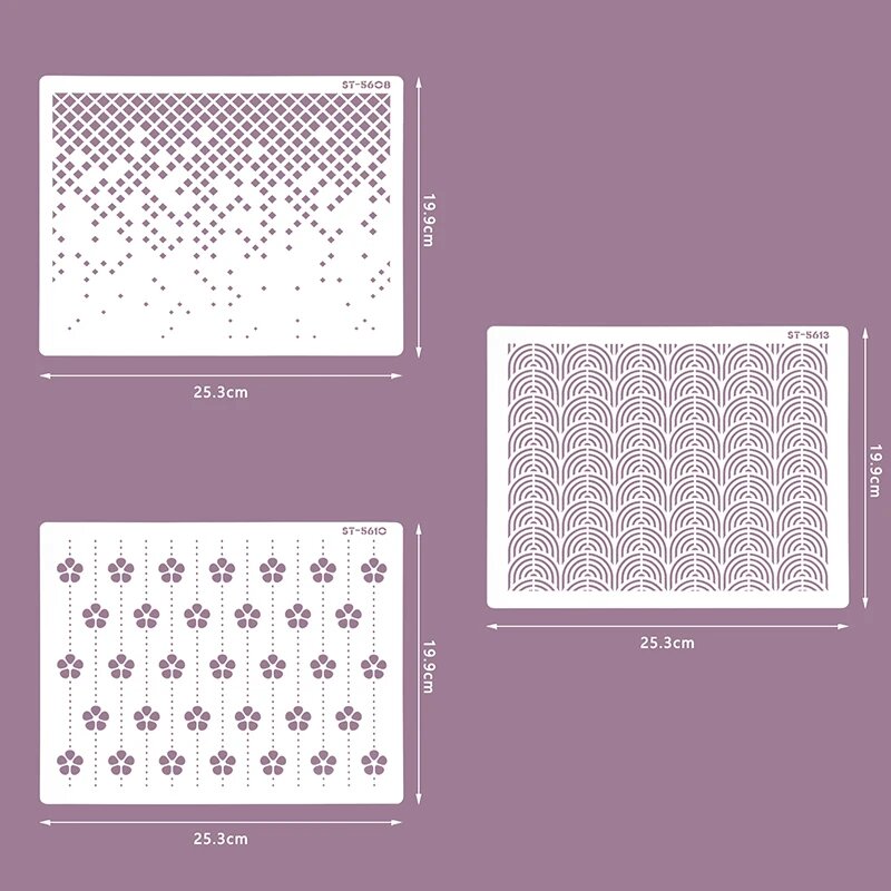 Трафарет для торта FAIS DU, 3pcs Set D