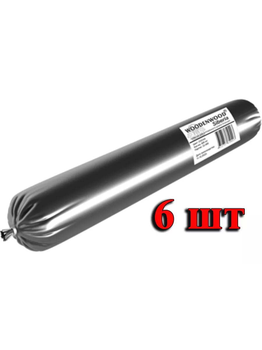 Герметик WoodenWood Siberia для дерева 600мл Дуб-6шт
