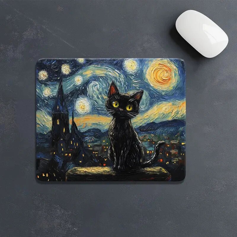 Мairuige коврик для мыши резиновый с котиком 250X200X2MM, cat429-13