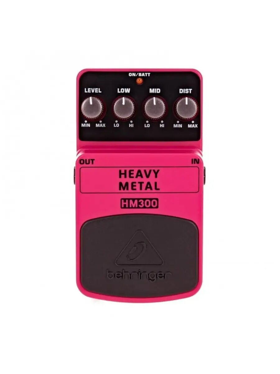 Гитарная педаль эффектов Behringer HM300 Heavy Metal, дисторшн для электрогитары