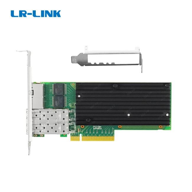LR-LINK RES4005TF-2S2T 10G Dual SFP+ Dual RJ45 Server Adapter PCI-Ex8 — фото 1