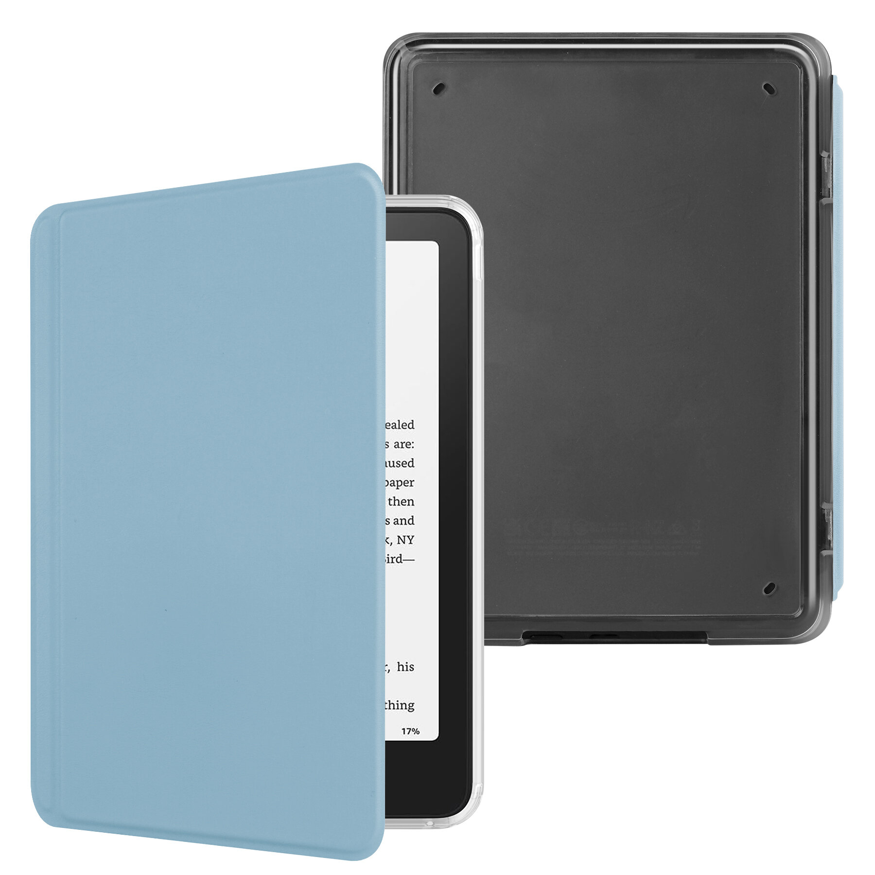 Чехол для Amazon Kindle Paperwhite 12 Gen (7", 2024), с отстегивающейся крышкой, голубой