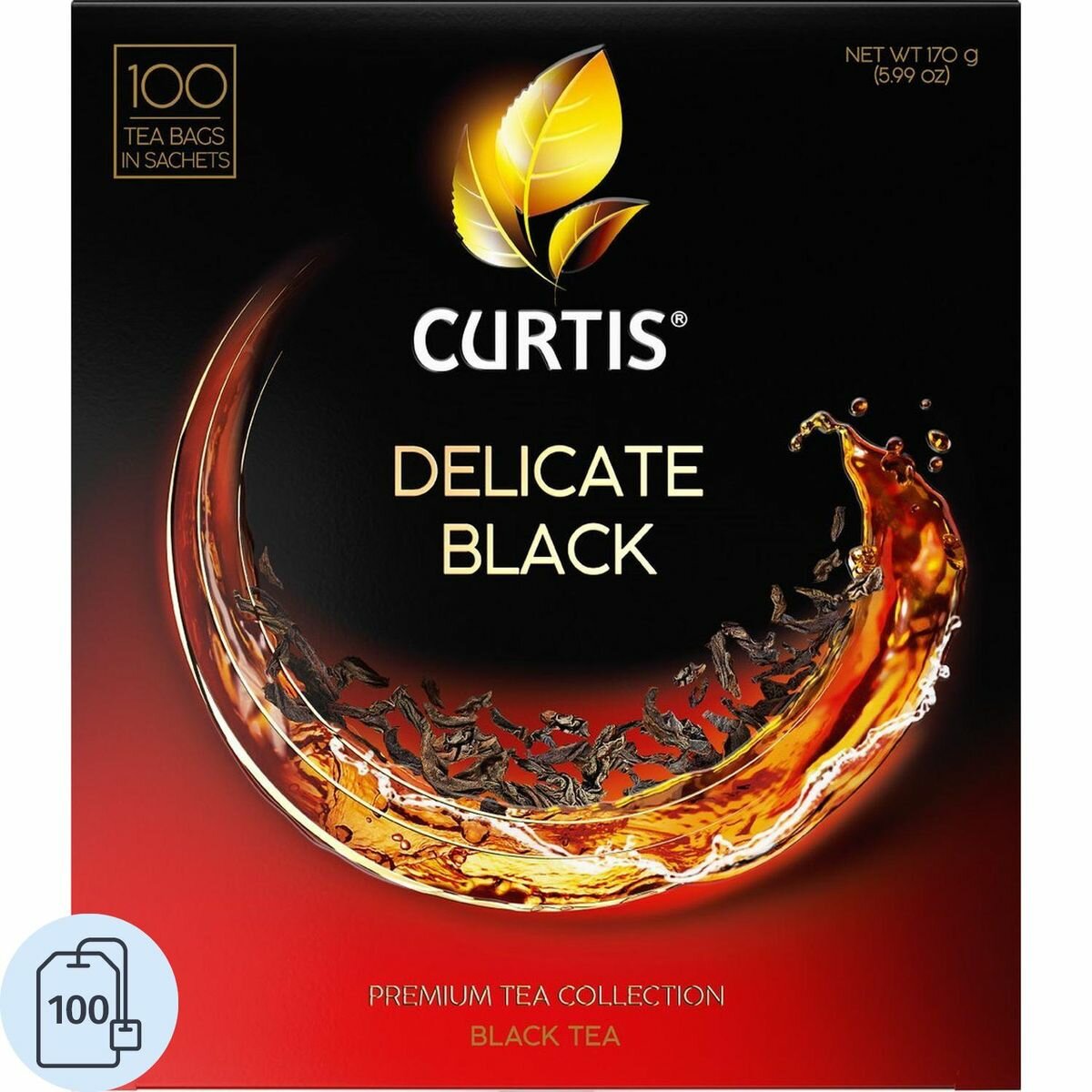 Чай Curtis Delicate Black черный 100 пакетиков