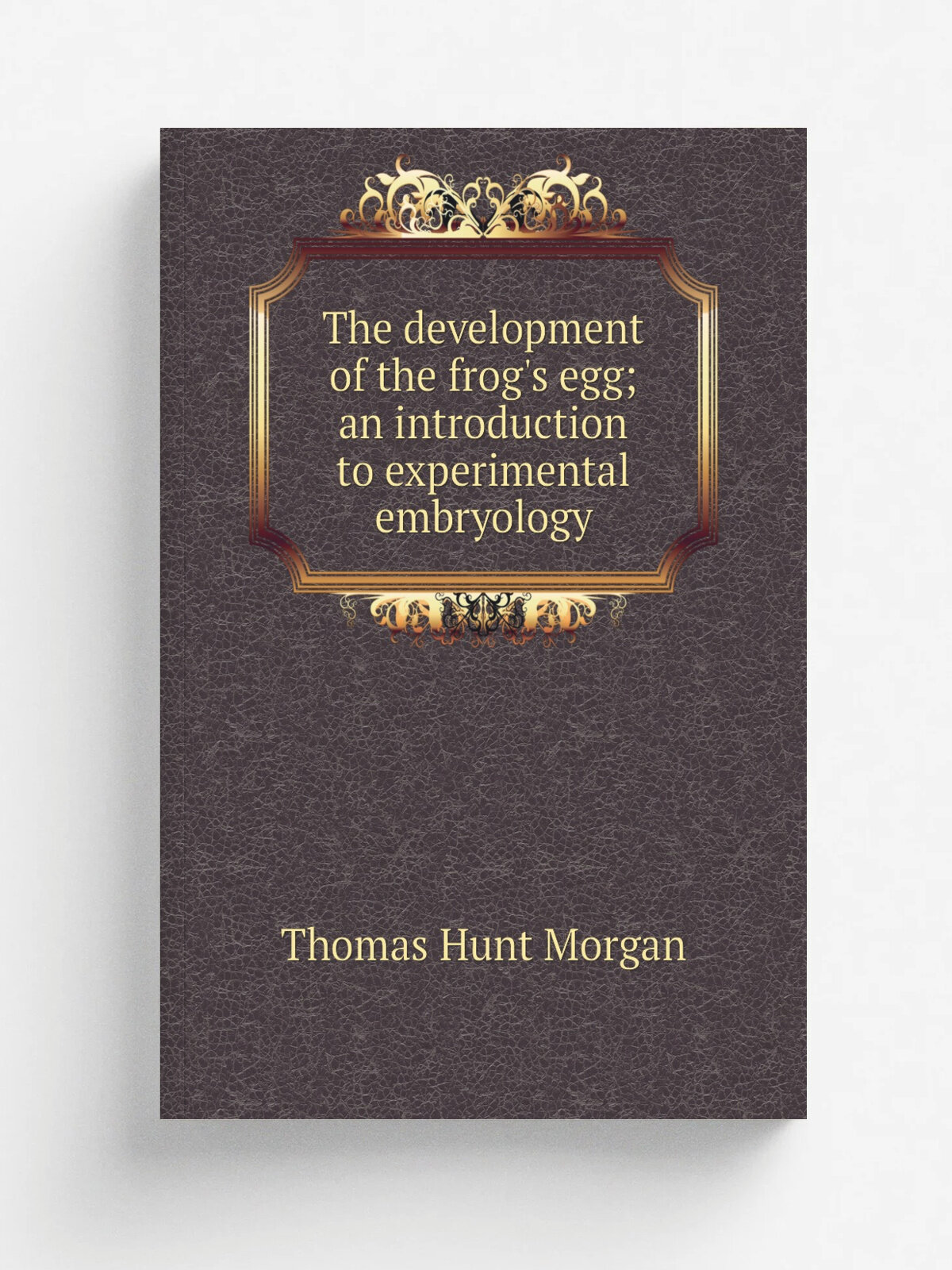 The development of the frog's egg; an introduction to experimental embryology