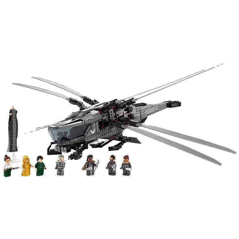 Совместимость с LEGO Dune Royal Ornithopter Flying Machine, собранные строительные блоки, игрушка-вертолет для мальчика
