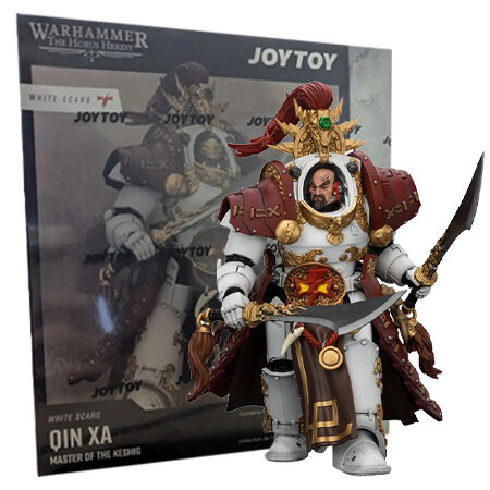 Коллекционная фигурка 1/18 JoyToy - Warhammer 40000 - Цинь Са, магистр Кешиков Белых Шрамов (JT03622)