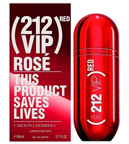 Carolina Herrera 212 Vip Rose Red женская парфюмерная вода 80 мл - 212 Красная Роза