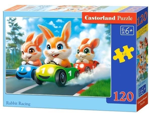 Пазл Castorland Rabbit Racing, 60 элементов