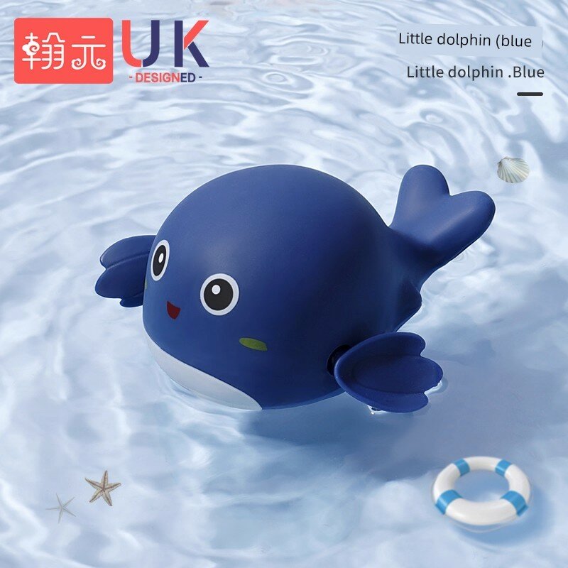 Игрушка для купания младенцев: голубой дельфин для водных игр и плавания